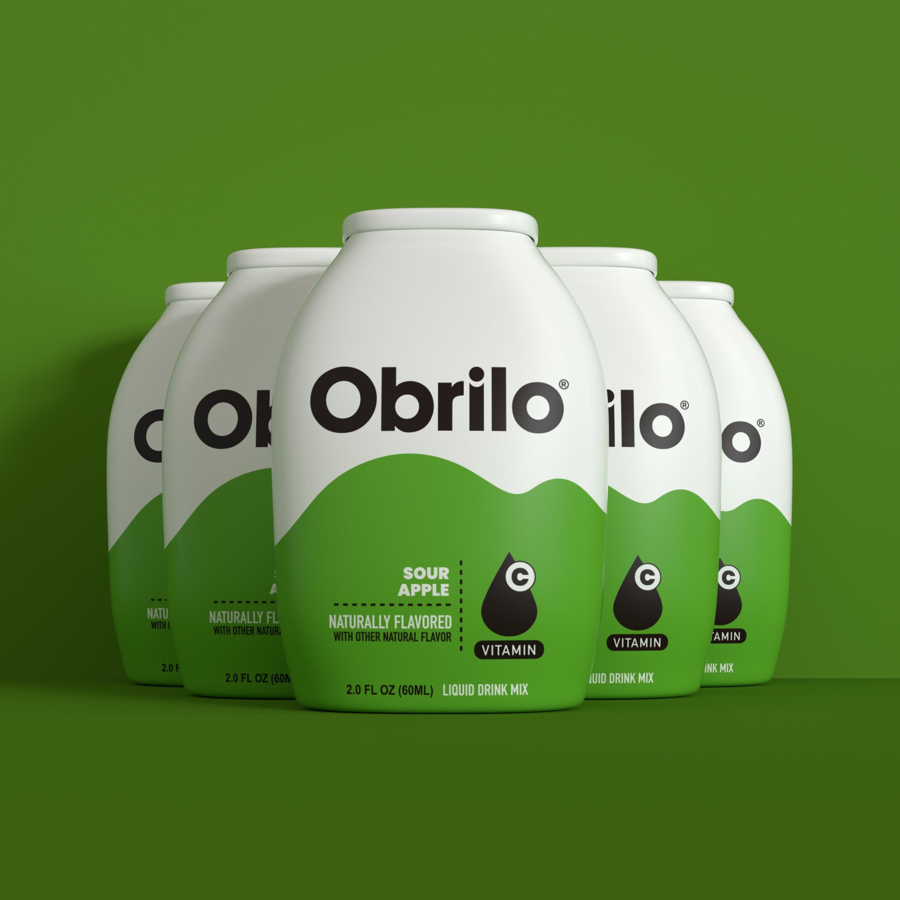 Obrilo Sour Apple Drink Mix - Natural Fruit Extracts, No Added Sugar ...