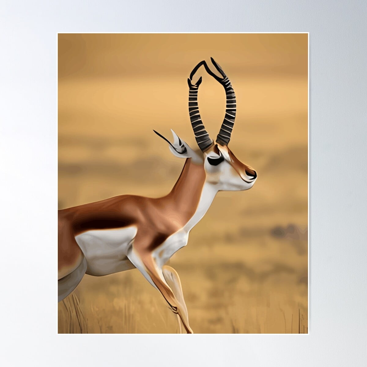Observing The Majestic Antelope In Its Natural Habitat Poster Wall Art ...