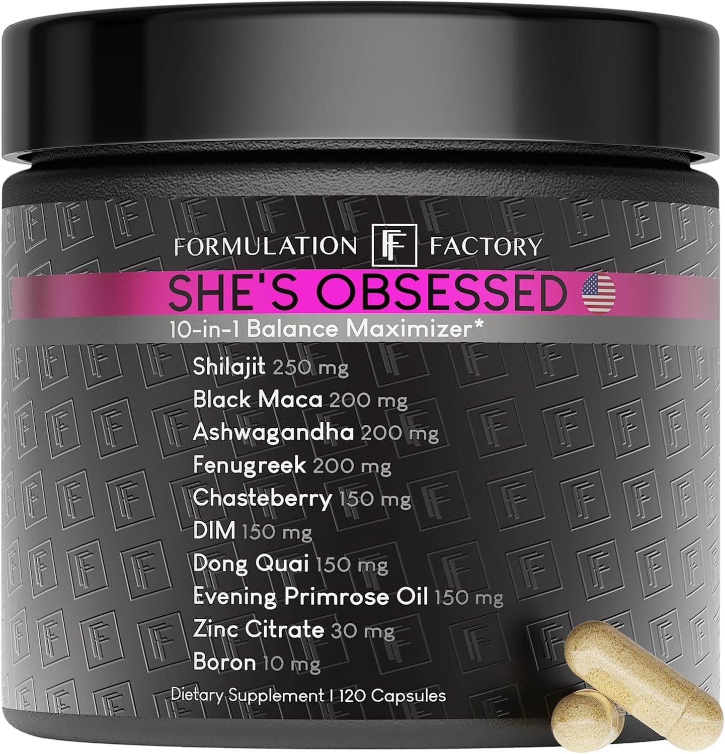 Formulation Factory She’s Obsessed Supplement for Women, 10-in-1 ...