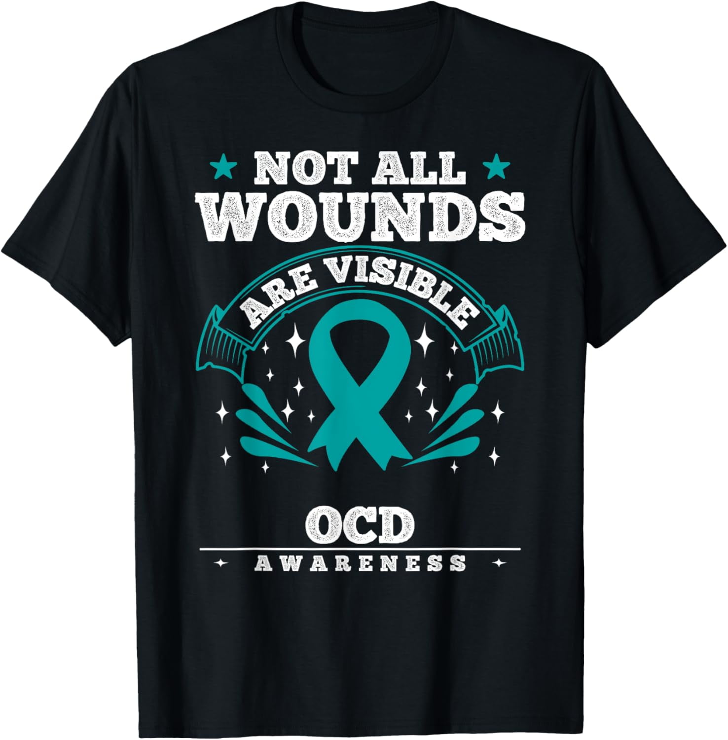 Obsessive-Compulsive Disorder Gift OCD Awareness Ribbon T-ShirtBrand ...