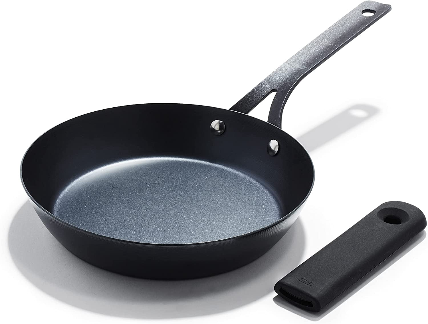 Obsidian Pre-Seasoned Carbon Steel, 8" Frying Pan Skillet with ...