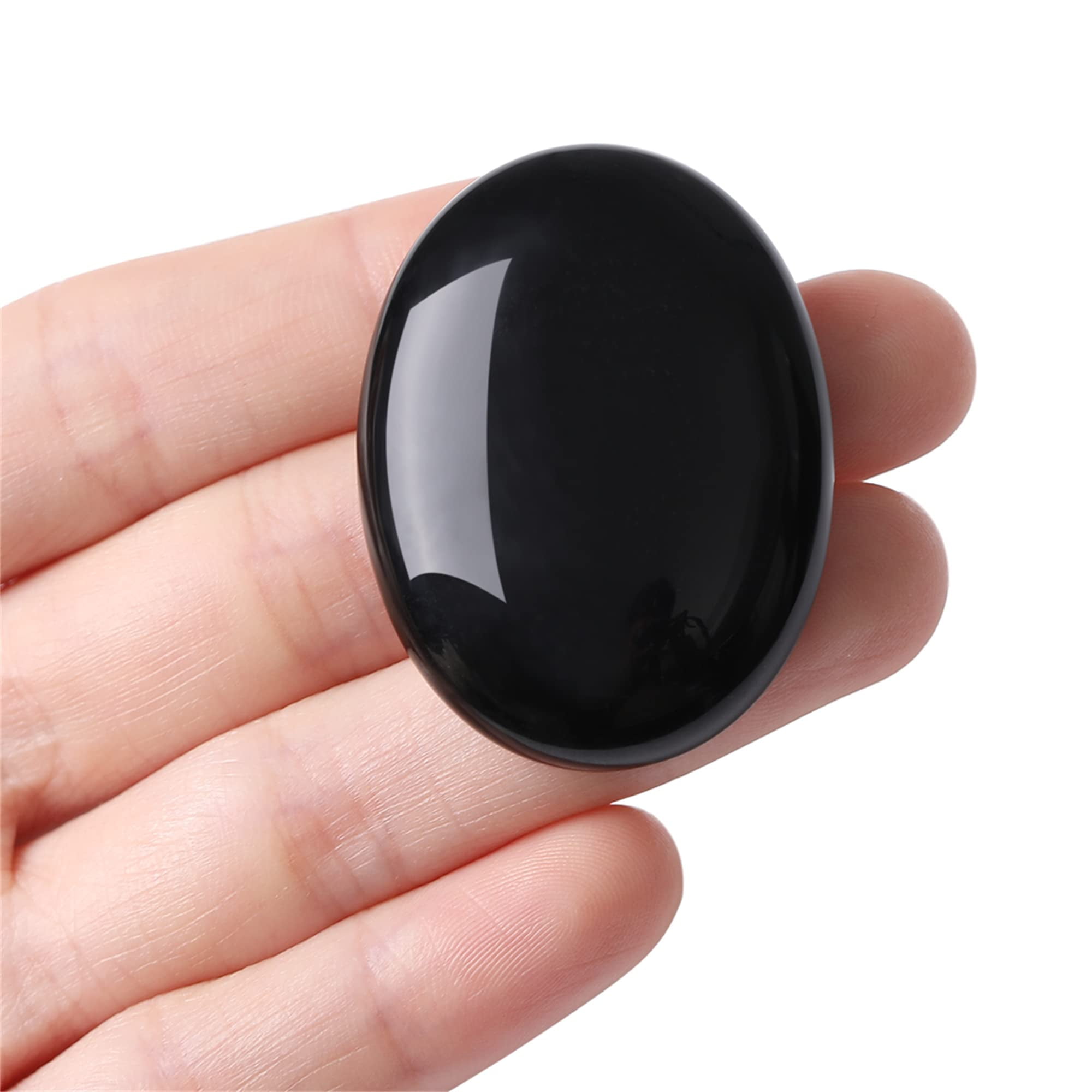 Obsidian Thumb Healing Crystals Stones Sets Hand Carved Stones Gemstone ...