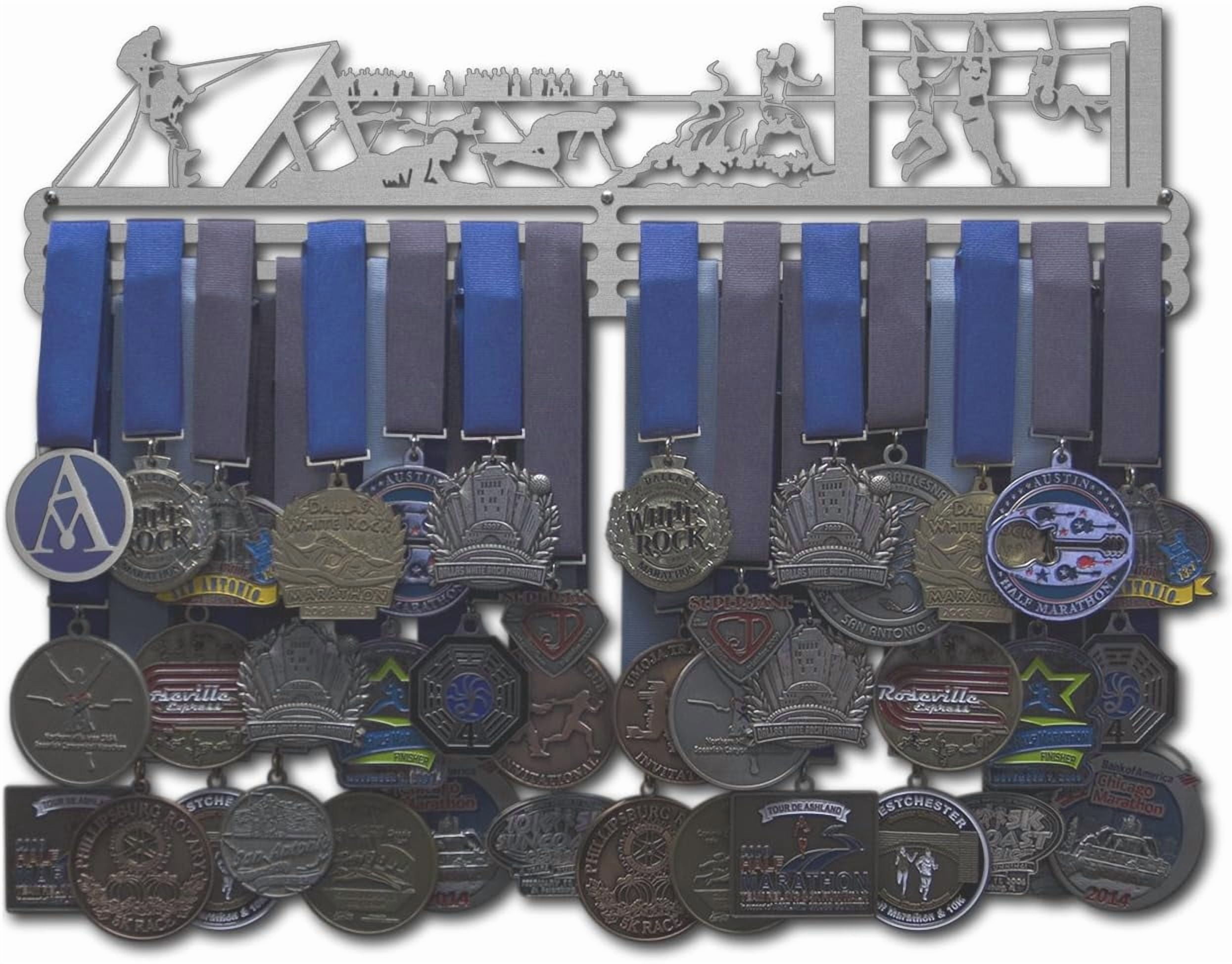 Obstacle Course - Multiple Medal Award Holder Display Rack - Walmart.com
