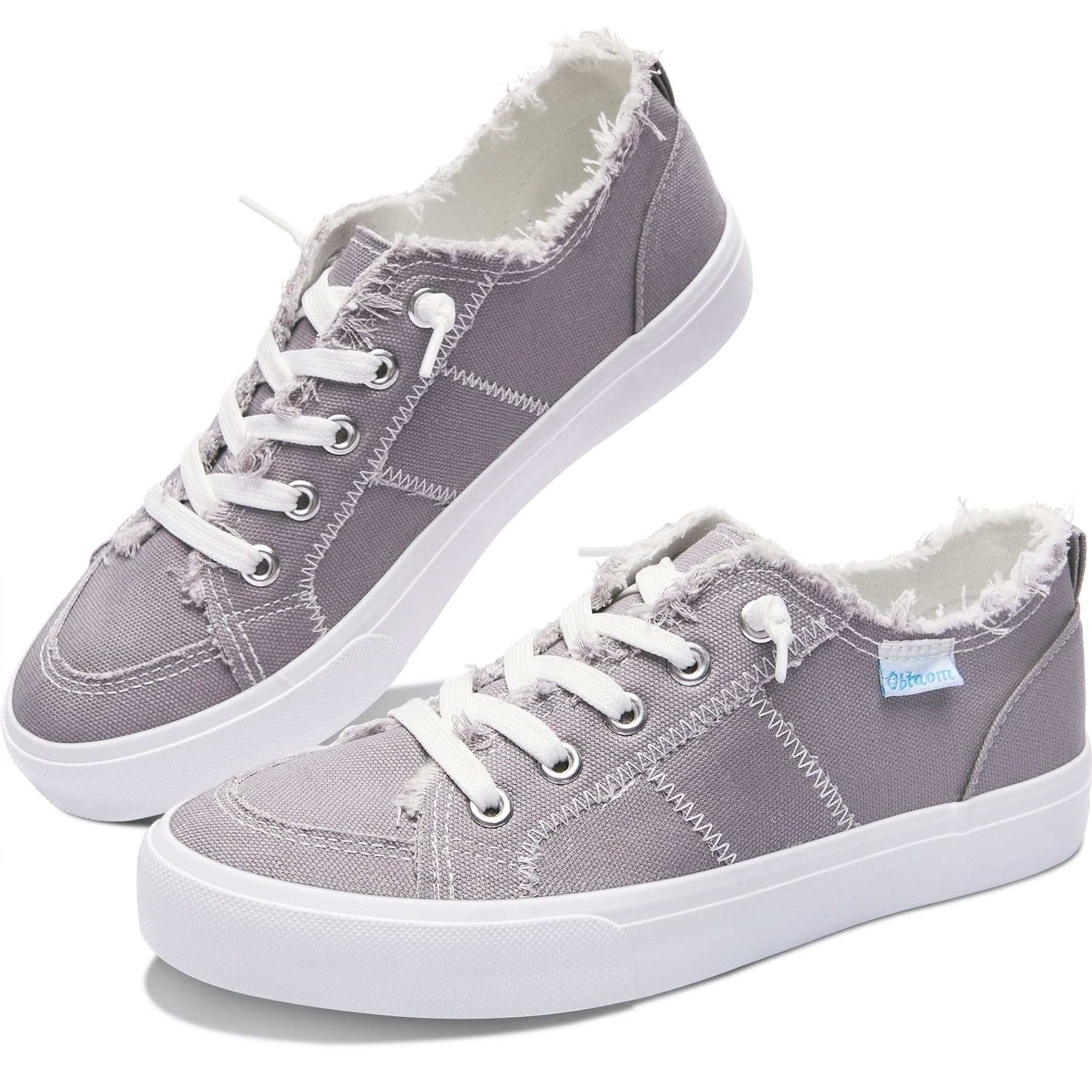 Obtaom Women's Play Fashion Sneaker Coral Pink Comfortable Walking ...