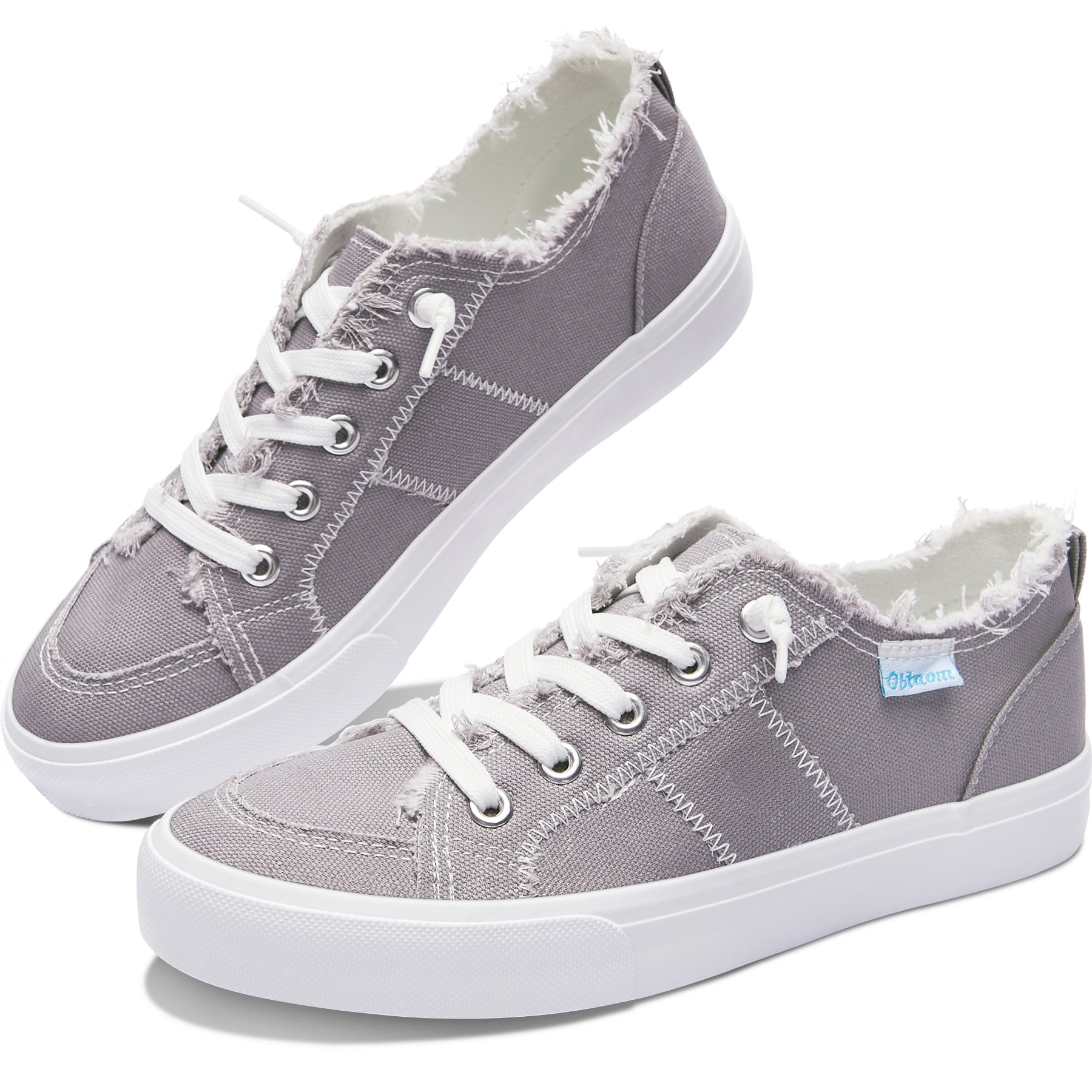 Obtaom Women's Play Fashion Sneaker Coral Pink Comfortable Walking ...