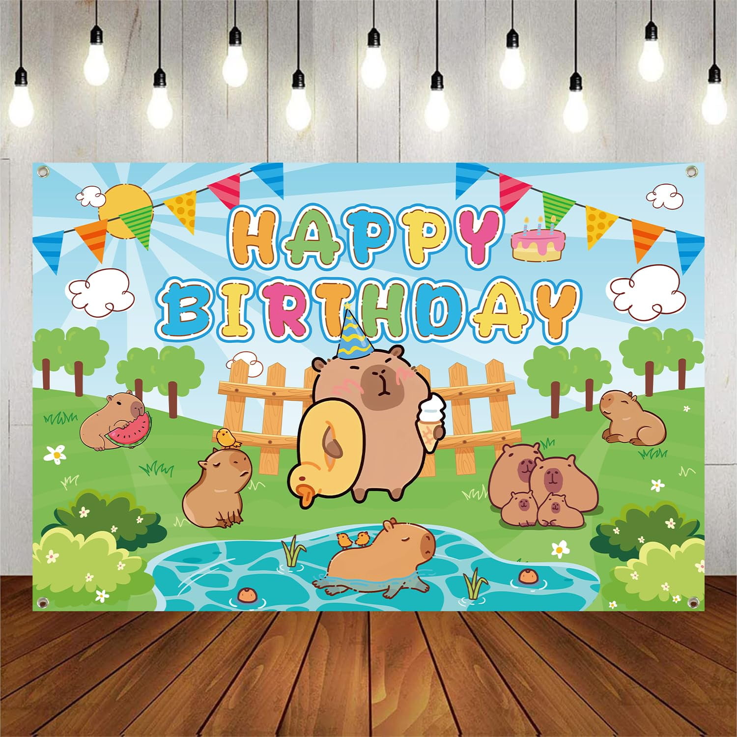 Obussgar Capybara Party Decorations, Capybara Birthday Party Backdrop ...