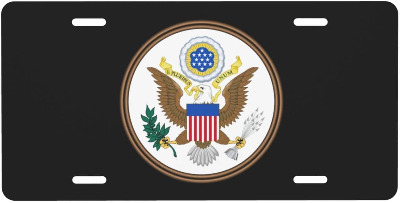 Obverse of The Great Seal of The United States License Plate for Front ...