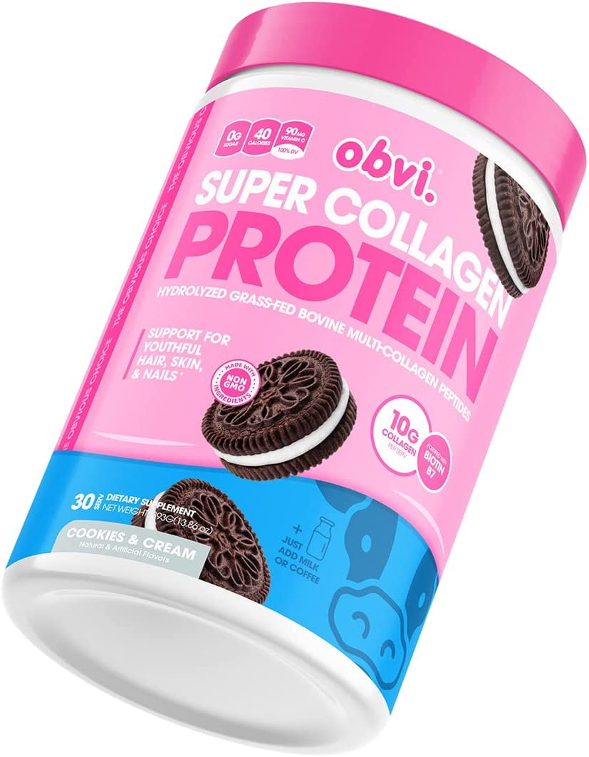 Obvi Grass-Fed Bovine Collagen Powder, Keto, Gluten & Dairy Free, Hair ...