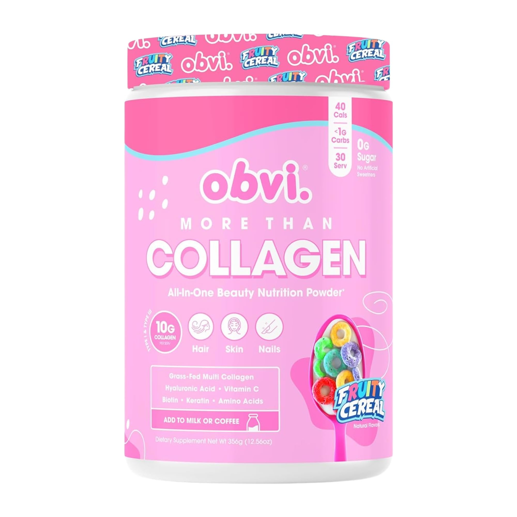 Obvi More Than Collagen Powder | Supports Healthy Hair, Skin, Nails ...