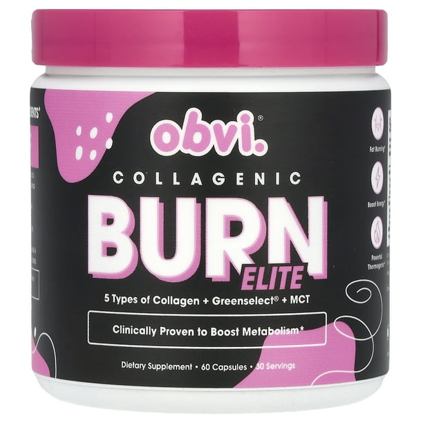 Obvi Collagenic Burn Elite, 60 Capsules - Walmart Business Supplies