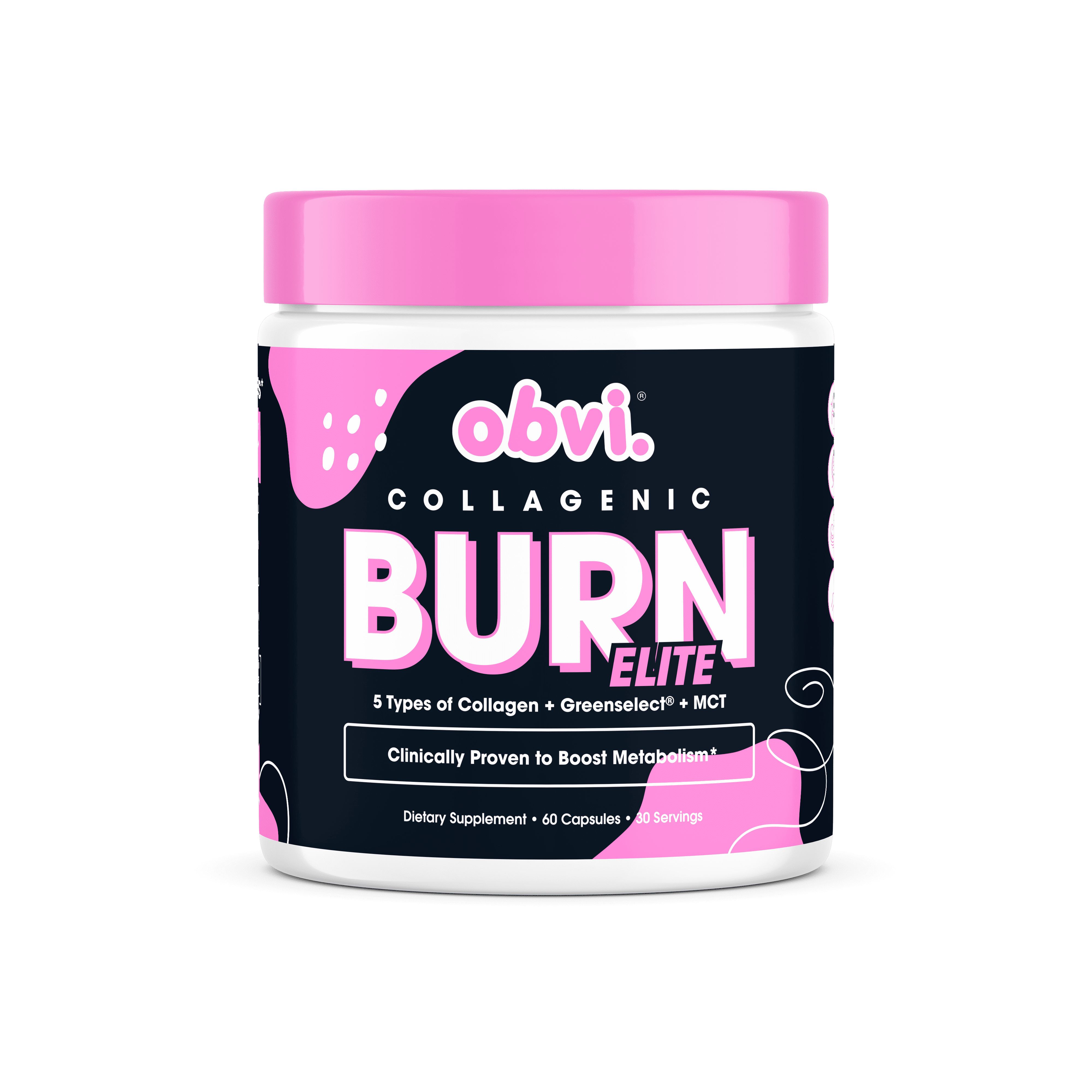 Obvi Collagenic Burn Elite, Collagen Peptides Infused Thermogenic Fat ...