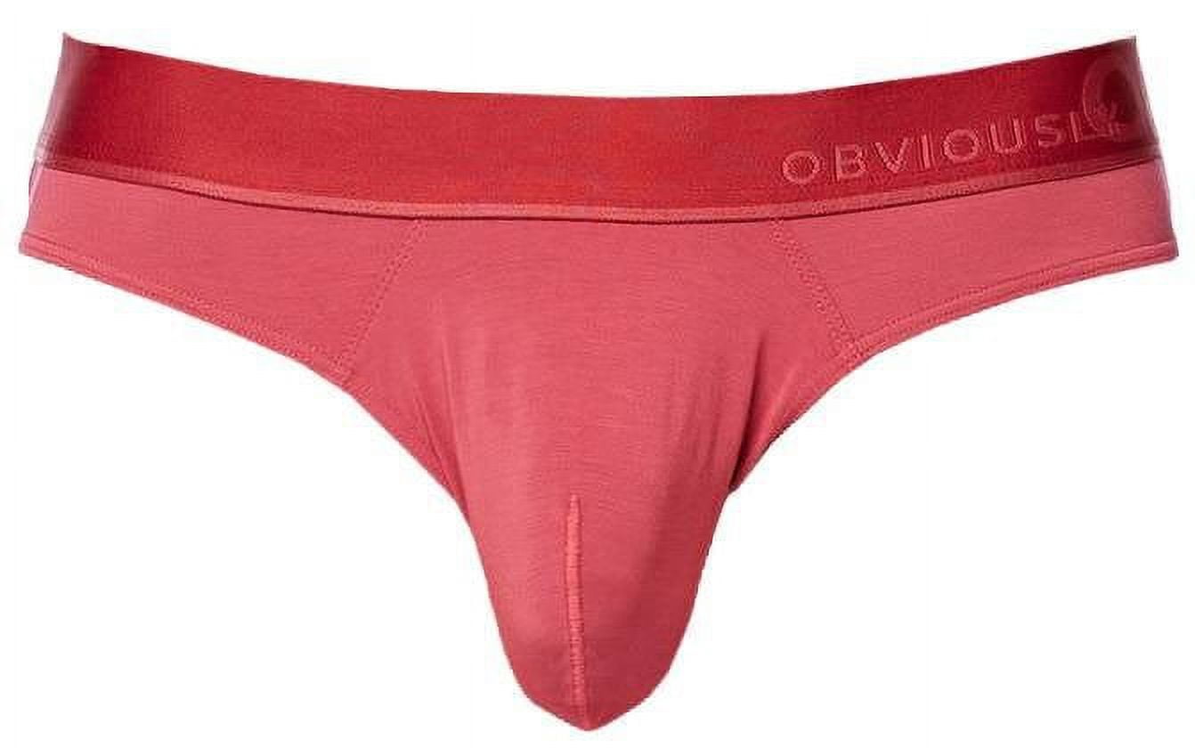 Obviously PrimeMan Hipster Brief - Brick Red - Walmart.com
