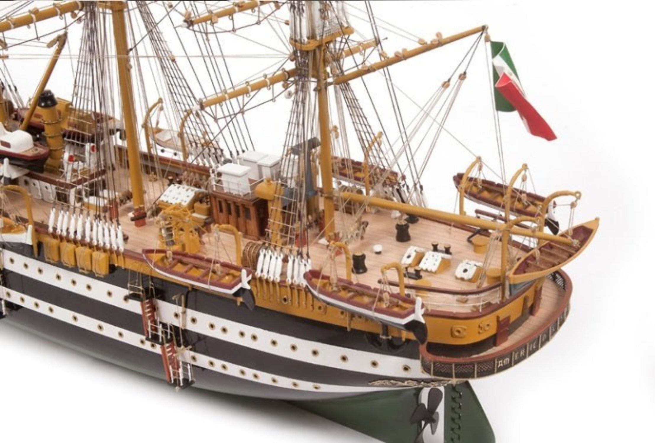 OcCre Amerigo Vespucci 1/100 Scale Wooden Ship Kit for Adults to Build ...