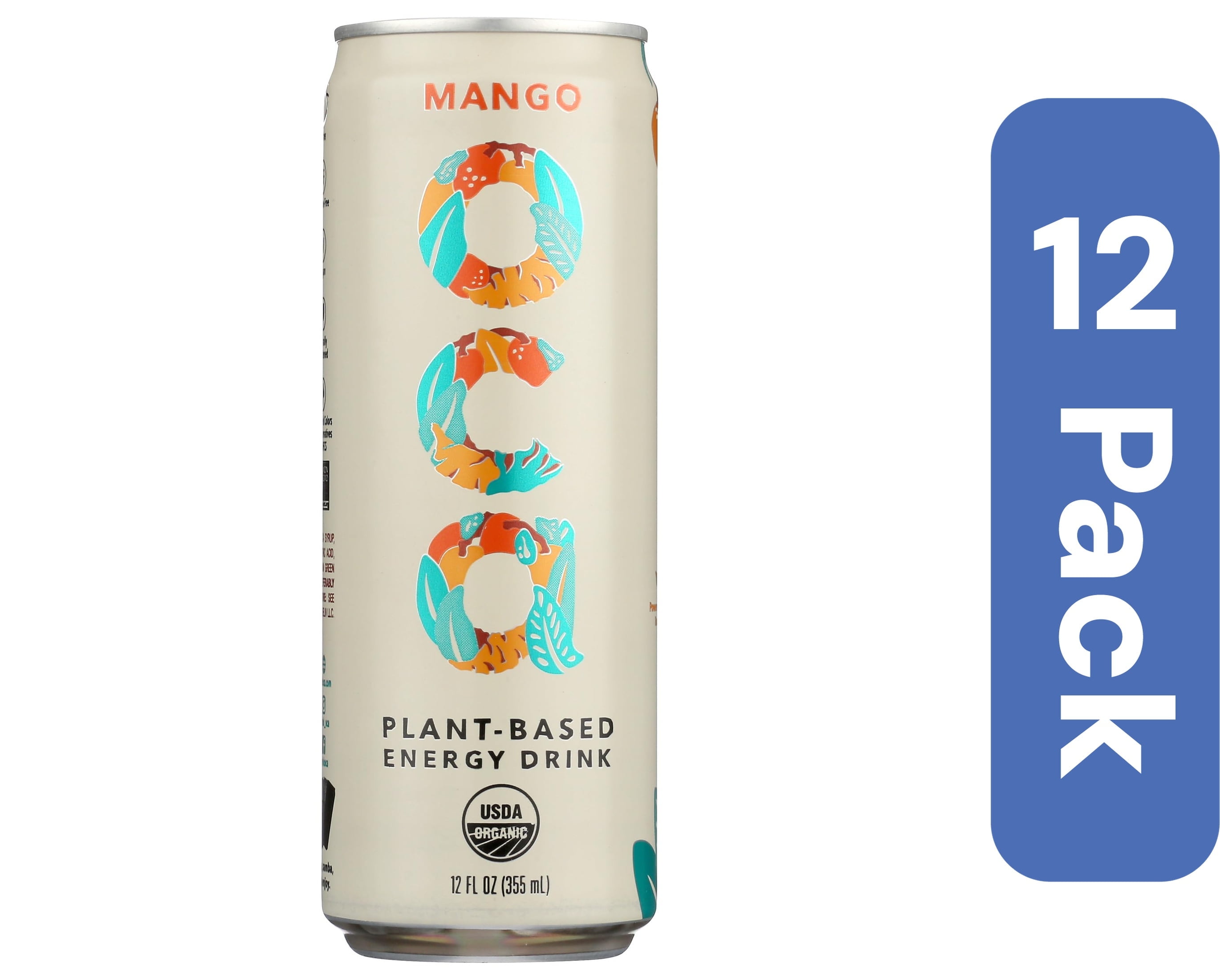 Oca Energy Drink Mango Passionfruit 12 fl oz (Pack of 12) - Walmart.com