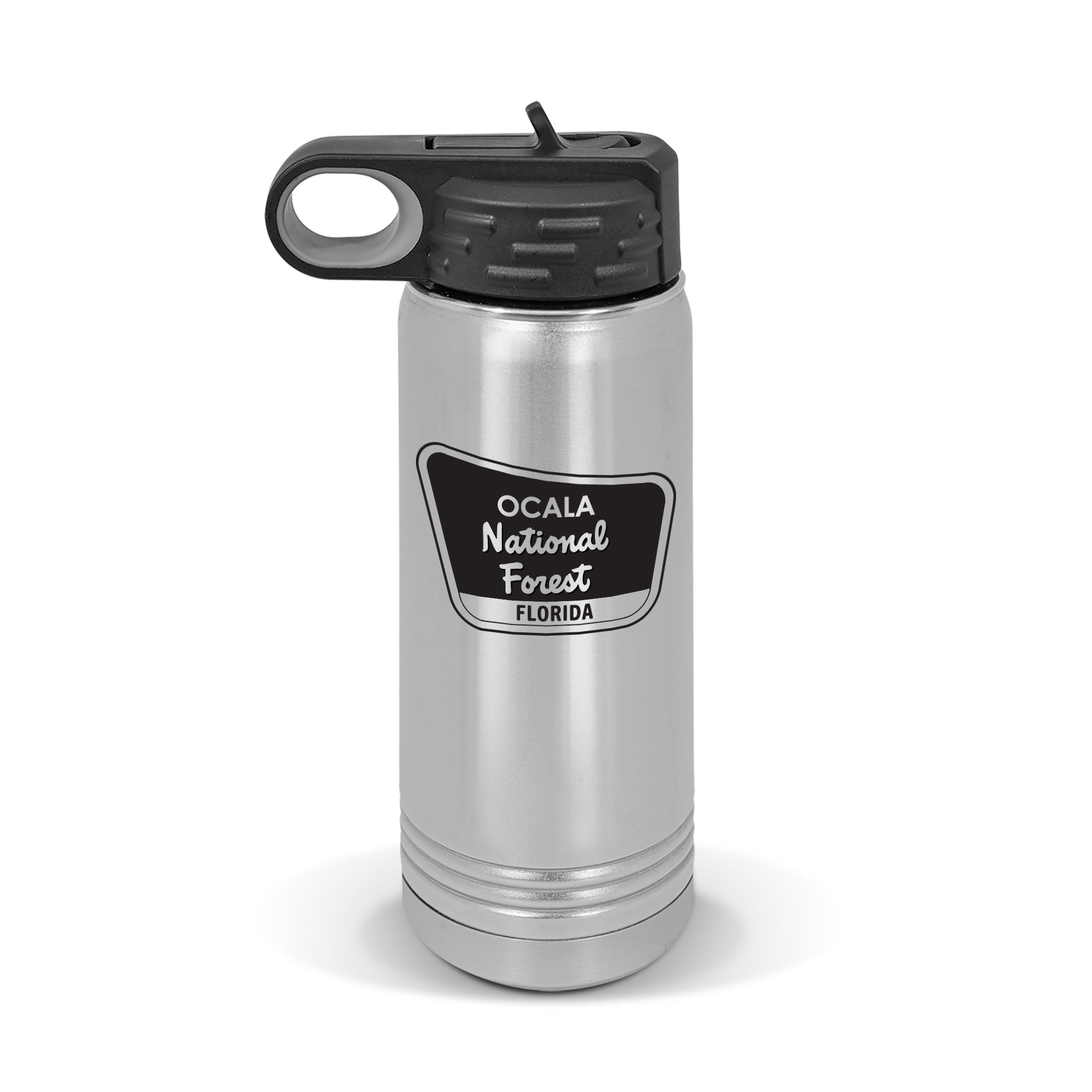 Ocala National Forest Water Bottle 20 oz - Laser Engraved w/ Flip Top ...