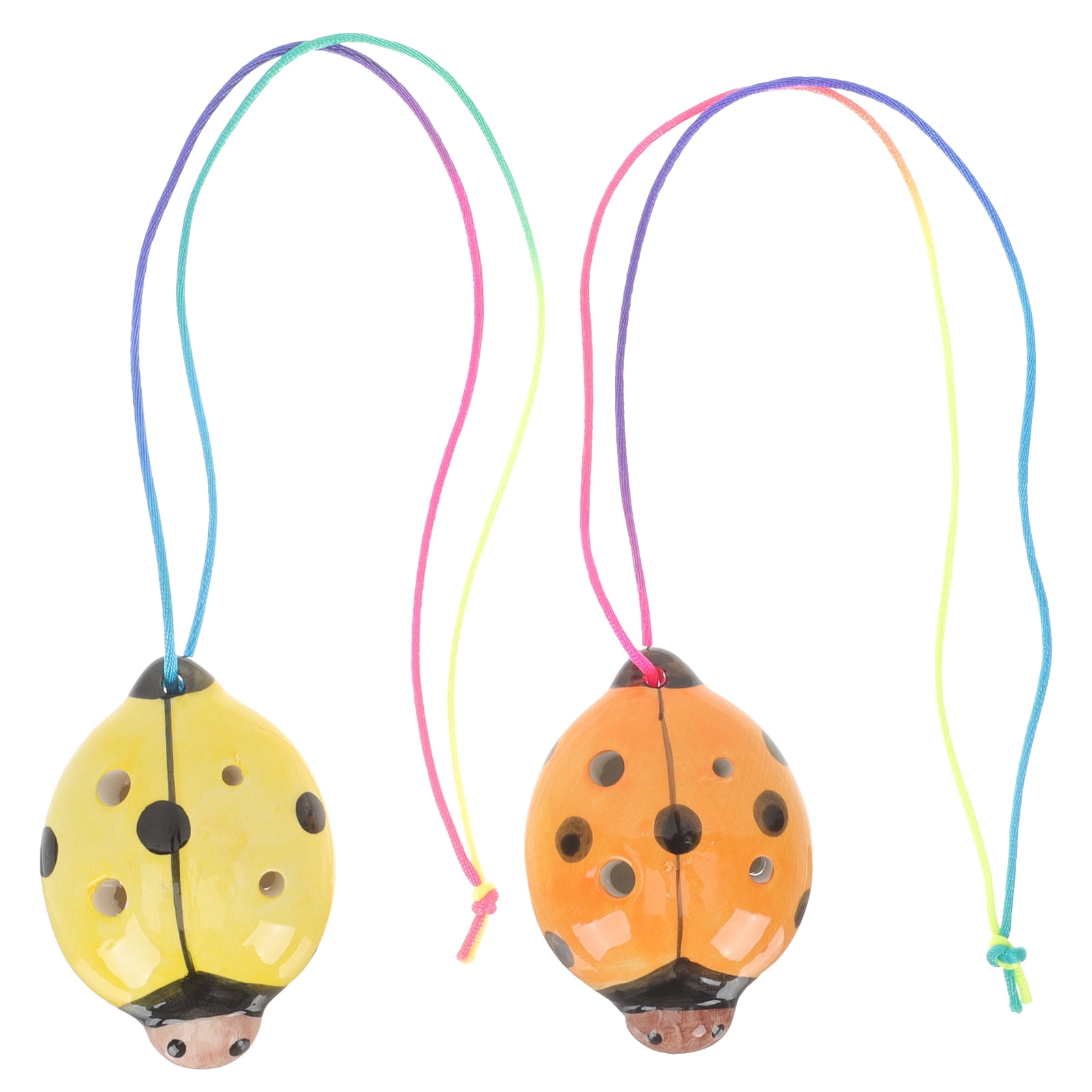 Ocarina Beginners Practice Music Instrument Child 2 Pcs Hole Ceramics ...