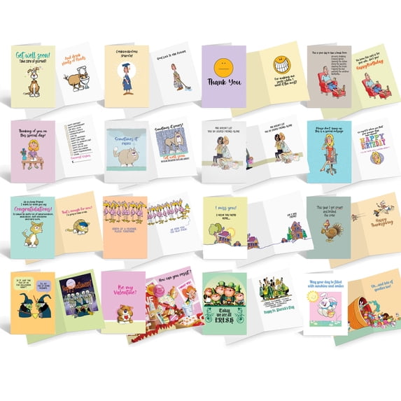 "Stonehouse Collection Boxed Greeting Cards, 16 Assorted Designs with ...