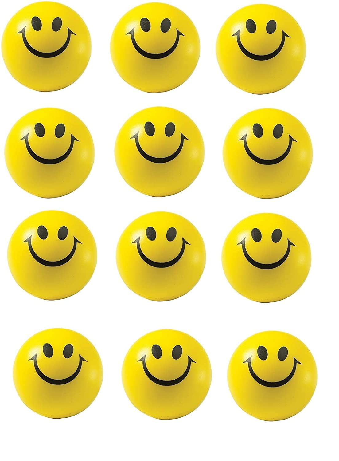 Occasion Smiley face Squeeze Ball Smiley Soft Balls Cute Funny Yellow ...