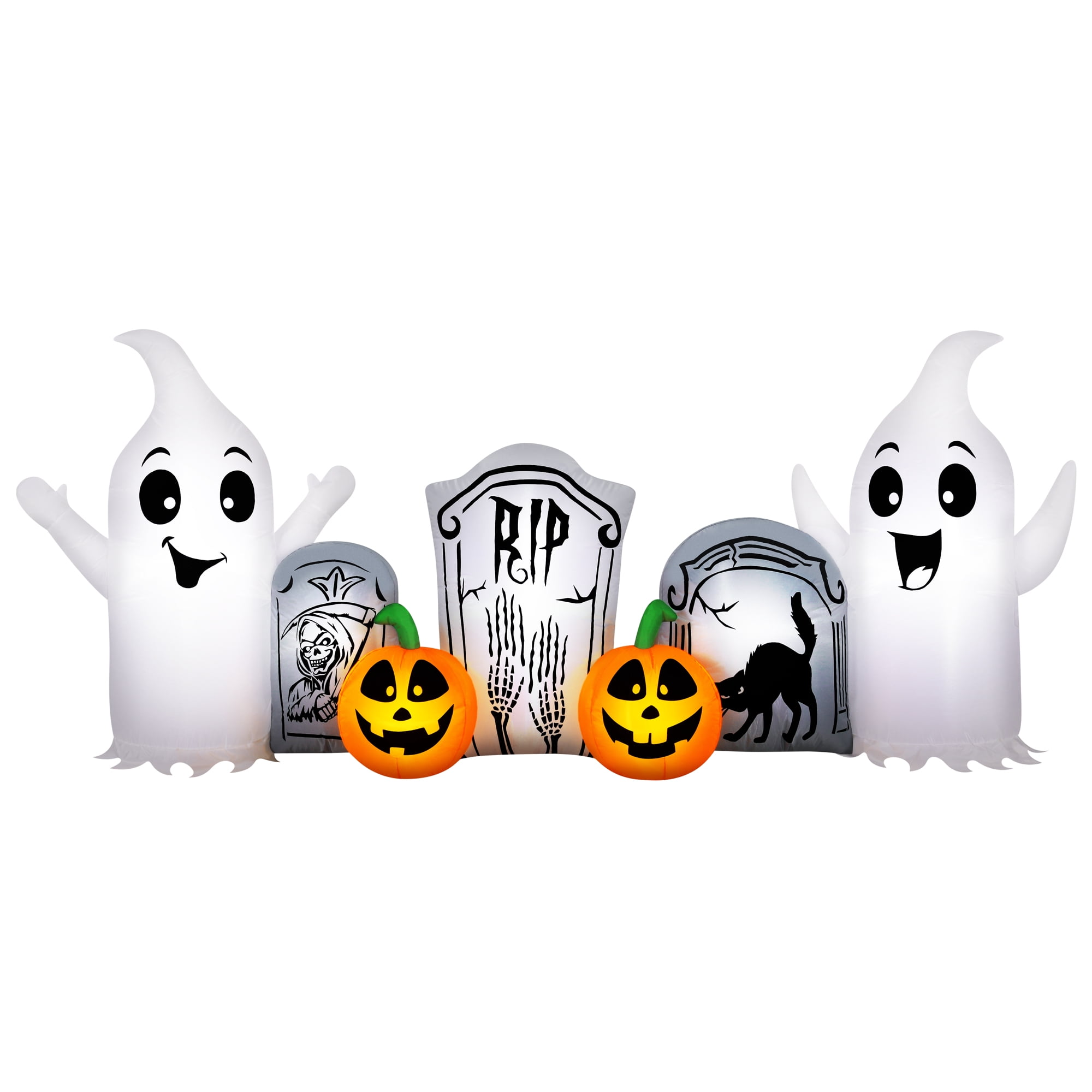 Occasions Airflowz Inflatable Ghost and Tombstone Scene, 8 ft Tall ...