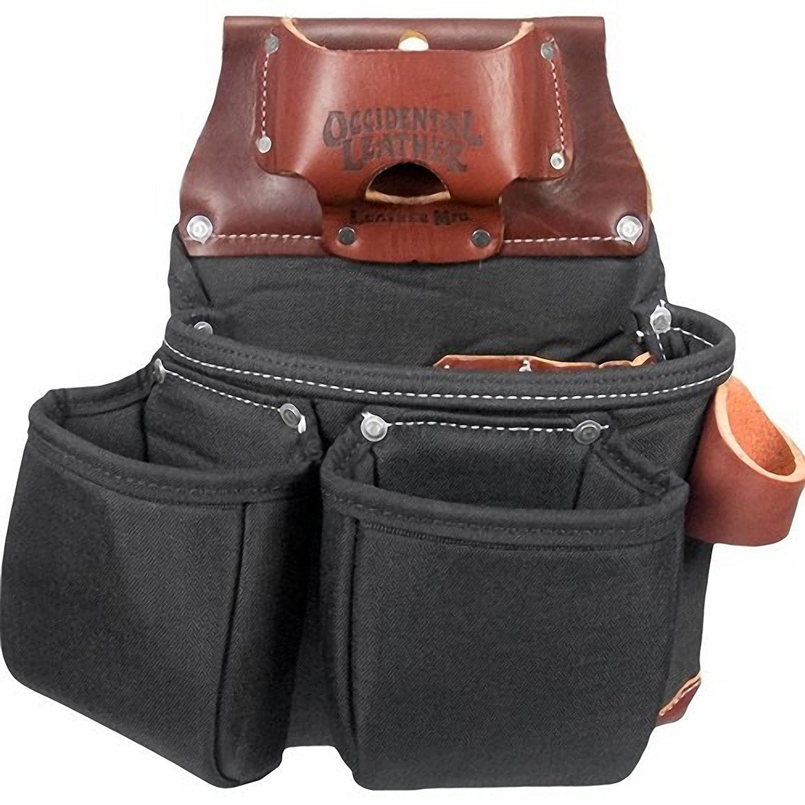 Occidental Leather B8018DB Black OxyLights 3 Pouch Tool Bag with Tape ...