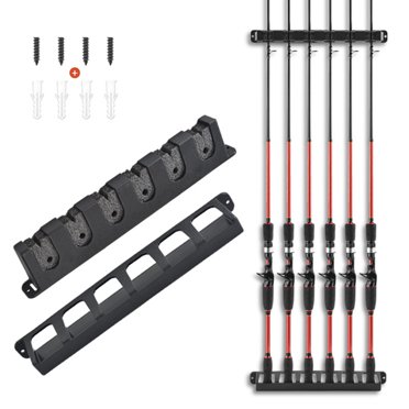 Rack'Em Vertical 6- Rod Fishing Rack - Walmart.com