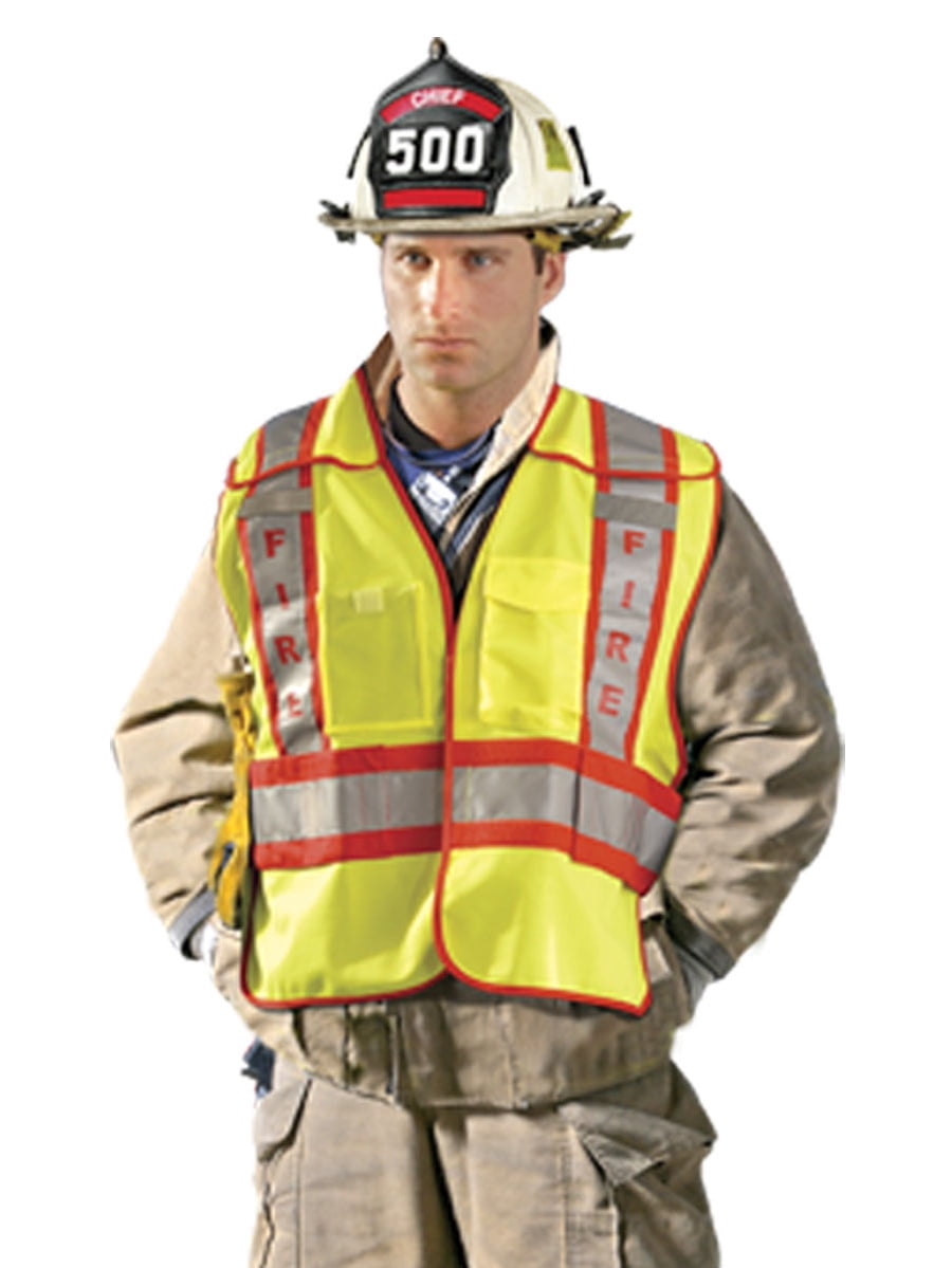 OccuNomix Men's Premium Solid Public Safety Fire Vest - YELLOW - 3XL ...