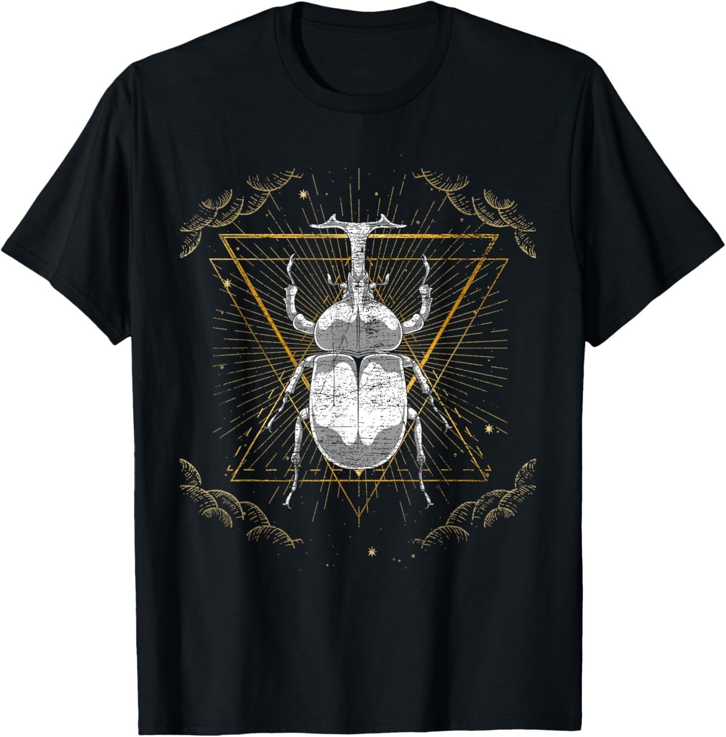 Occult Beetle T-Shirt – Mysterious Animal Insect Bug Tee for Nature ...