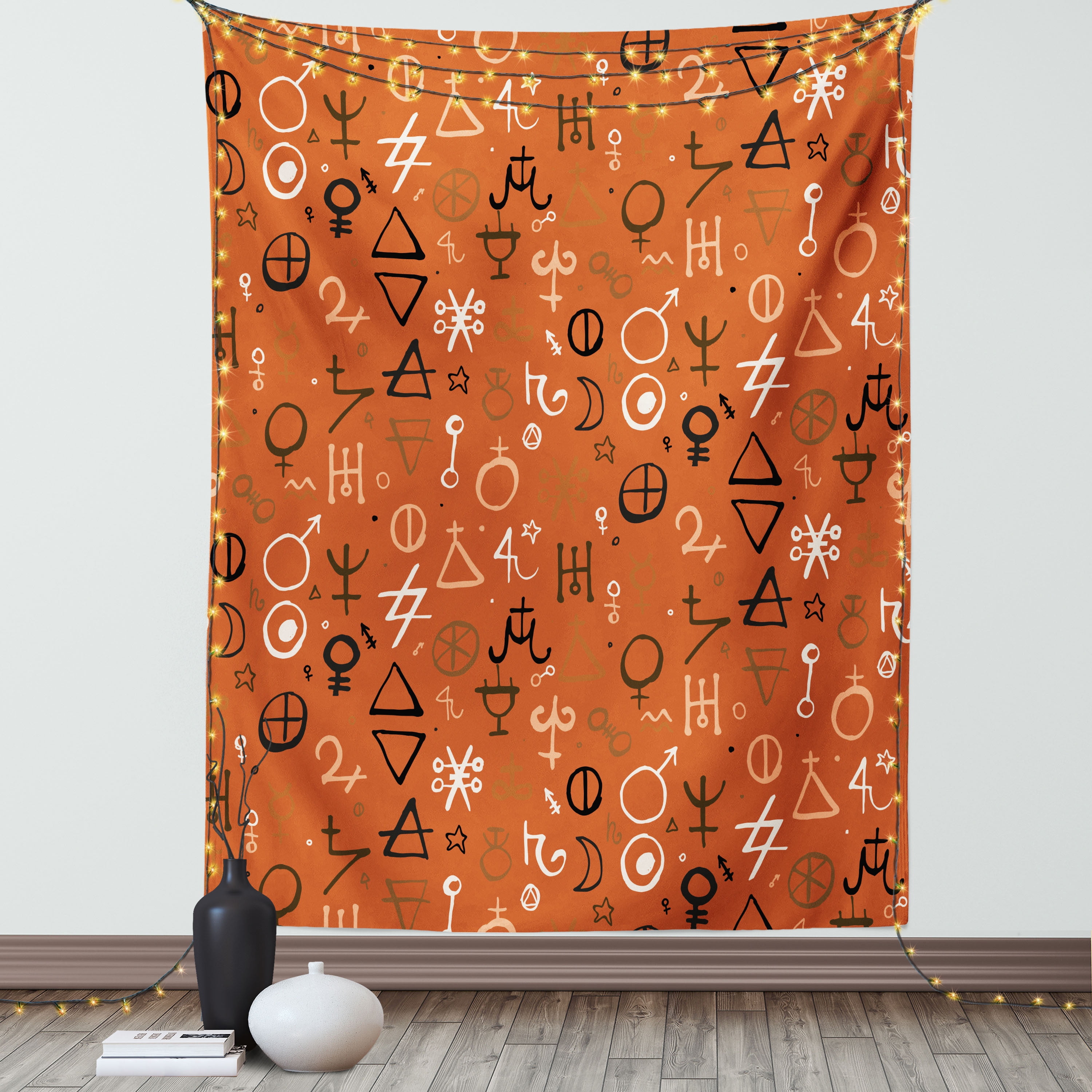 Occult Decor Tapestry, Diverse Western Aztec Spiritual Alchemy Symbols ...