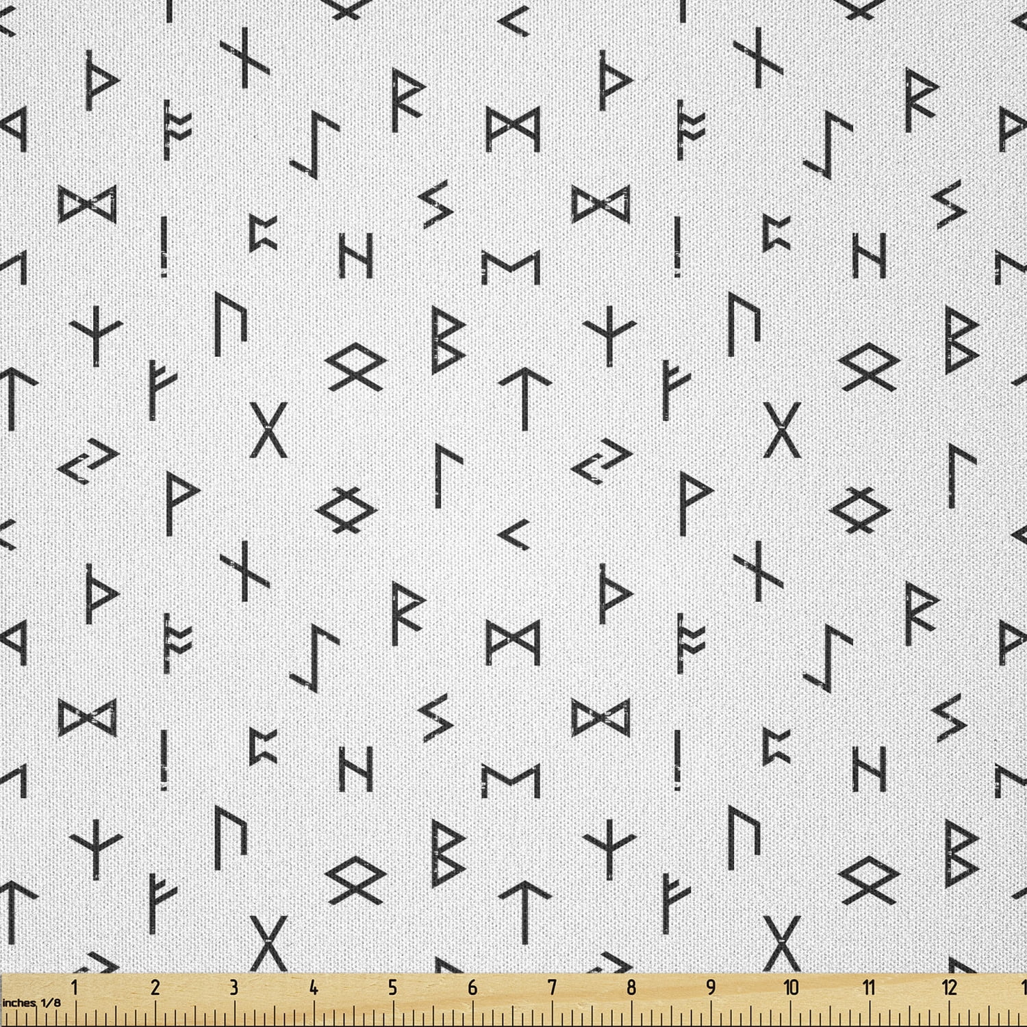 Occult Fabric by The Yard, Minimalist Anatolian Tribal Hieroglyph ...