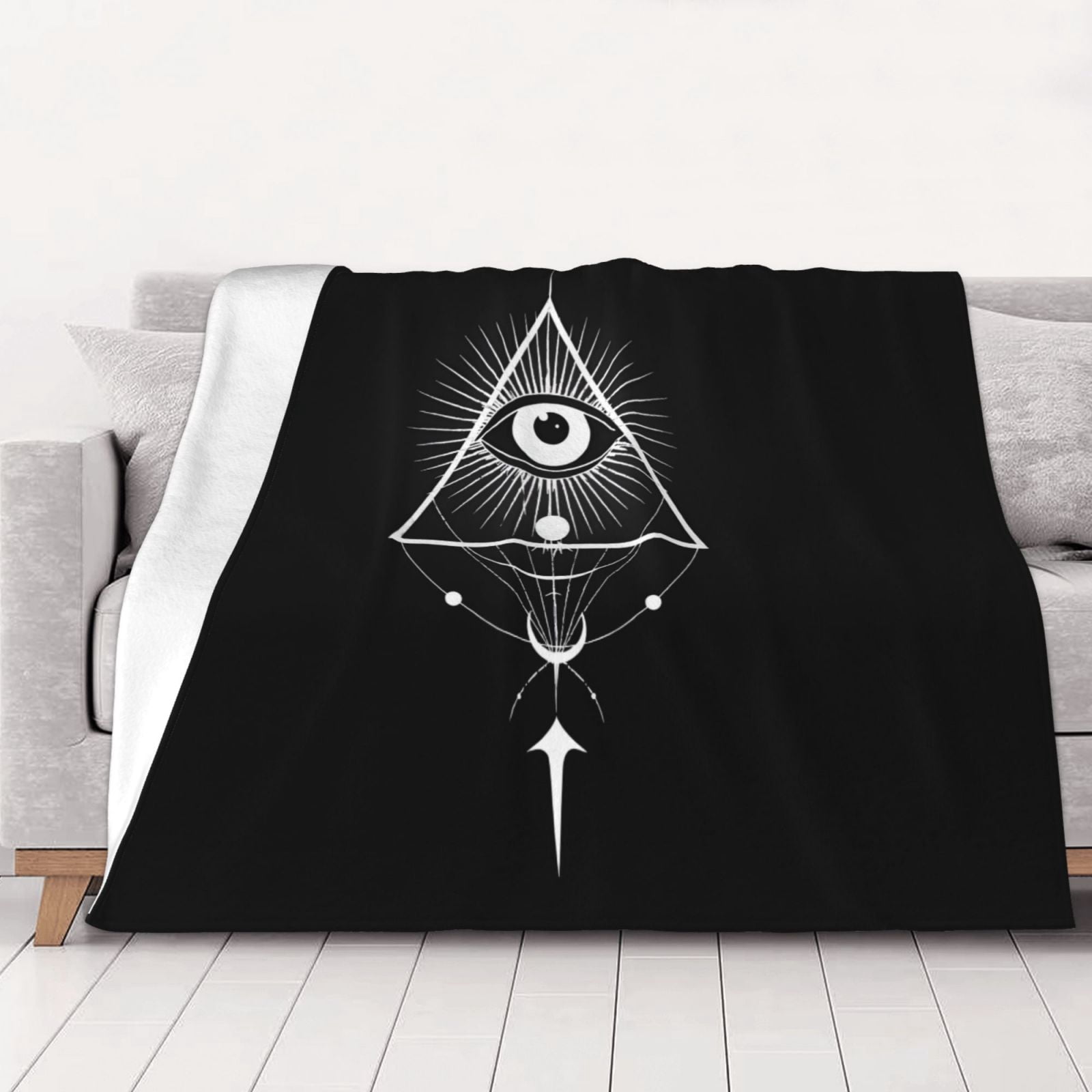 Occult Geometric Throws Blanket Fleece Soft Cozy Warm Plush for Travel ...