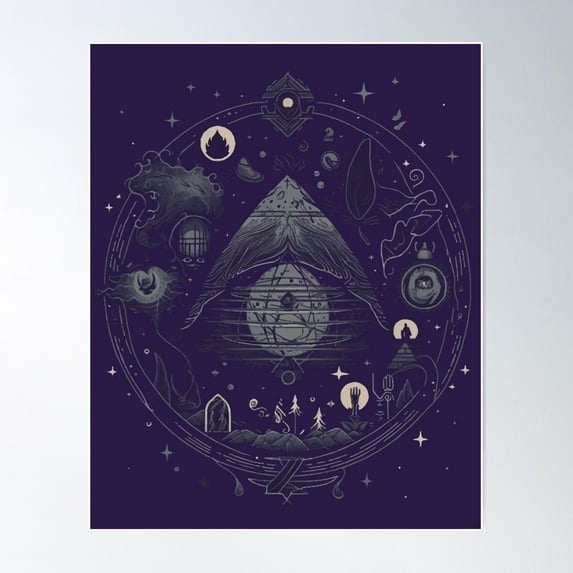 Occult Symbols Poster Wall Art, Modern Wall Decor For Living Room ...