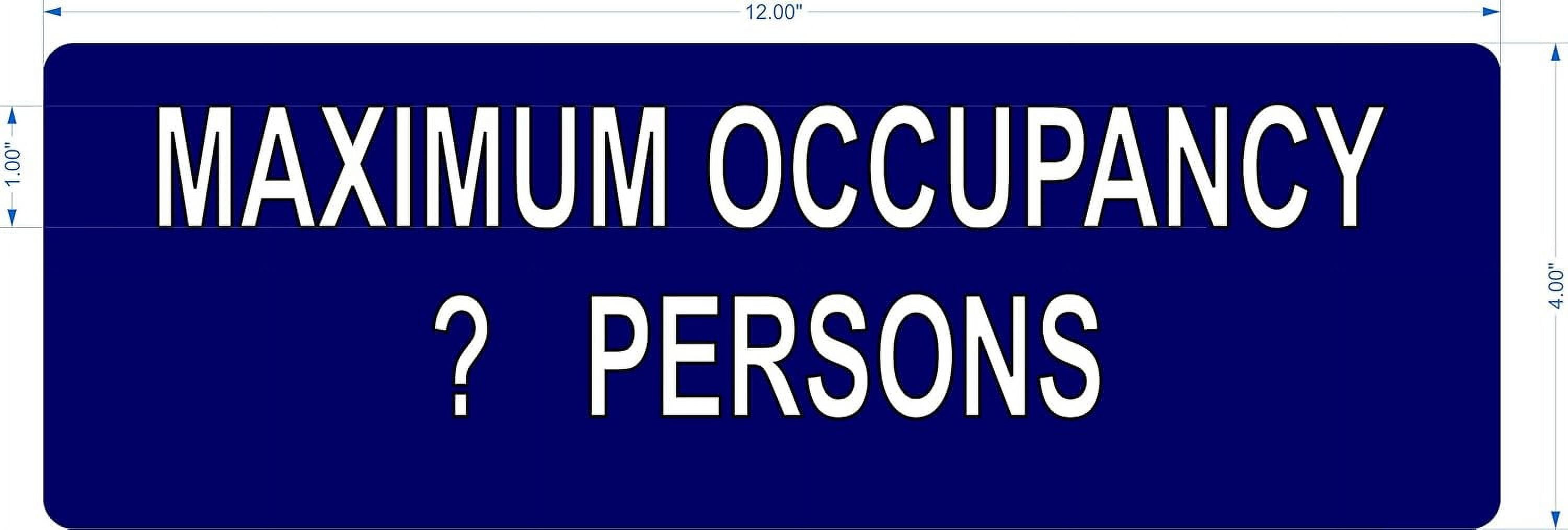 Occupancy Sign, Customize Number (Navy Blue) - Walmart.com