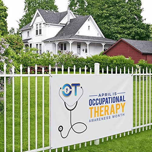 Occupational Therapy Awareness Month Banner Yard Outdoor Party ...