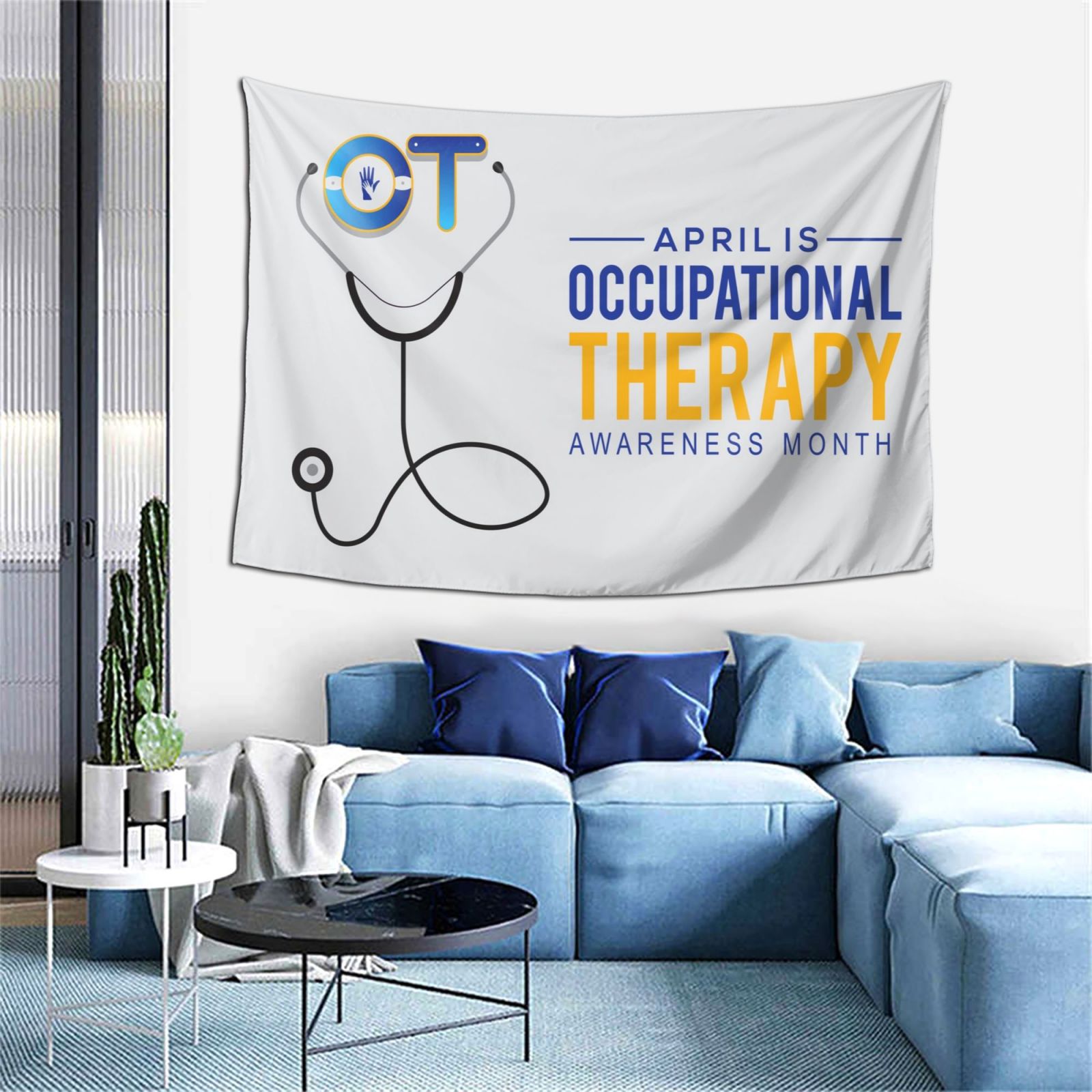 Occupational Therapy Awareness Month Tapestry for Bedroom Aesthetic ...