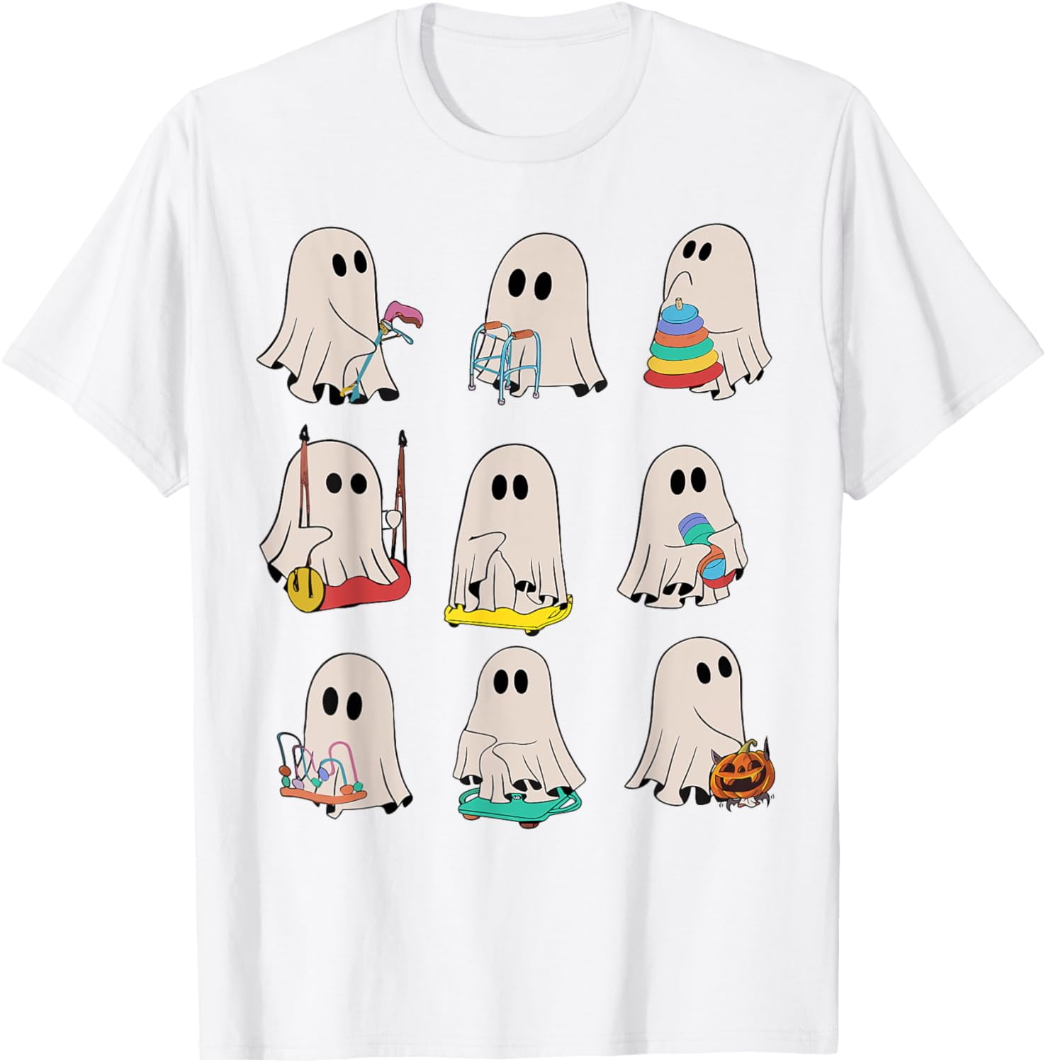 Occupational Therapy Halloween OT Ghost Boo Speech Therapy T-Shirt ...