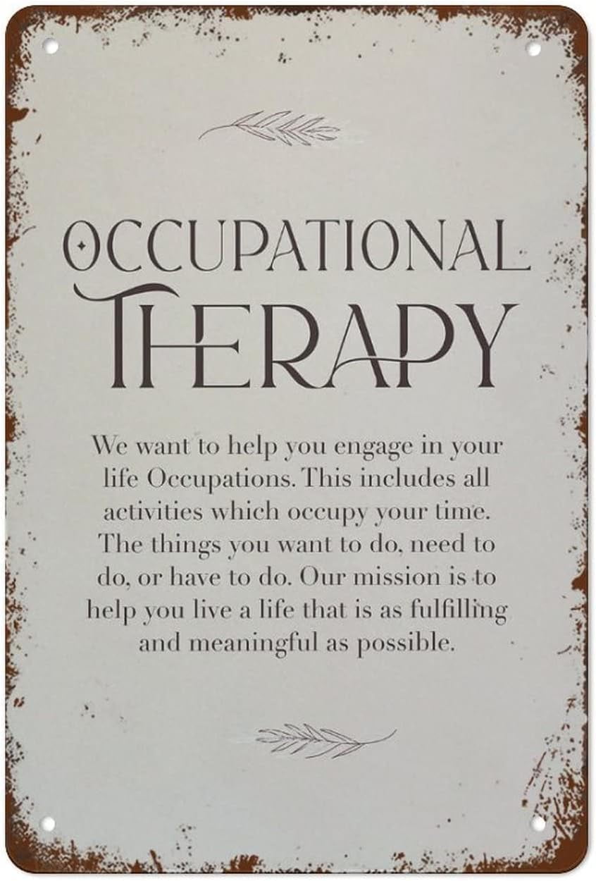 Occupational Therapy Print Therapist Wall Art Decor Minimalist Quote ...