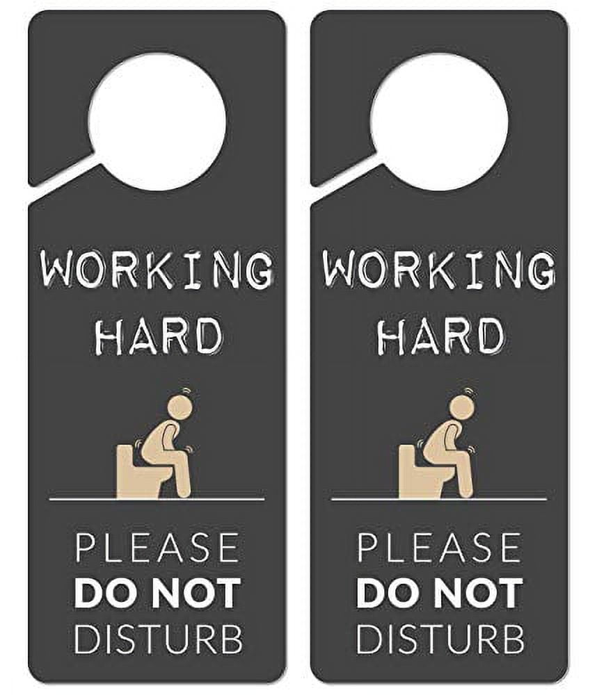 Occupied Sign for Bathroom Door, 2 Pack (Printed on Both Sides), 9.3?x3 ...