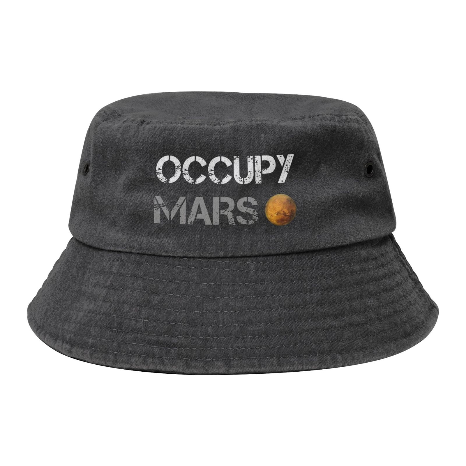 Occupy Mars Starman Spacex Summer Bucket Hat Fishing Hat Wide Brim Sun ...