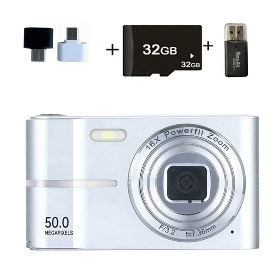 OceAura 1080P Digital Camera 50MP 16X Digital Zoom Compact Point and ...