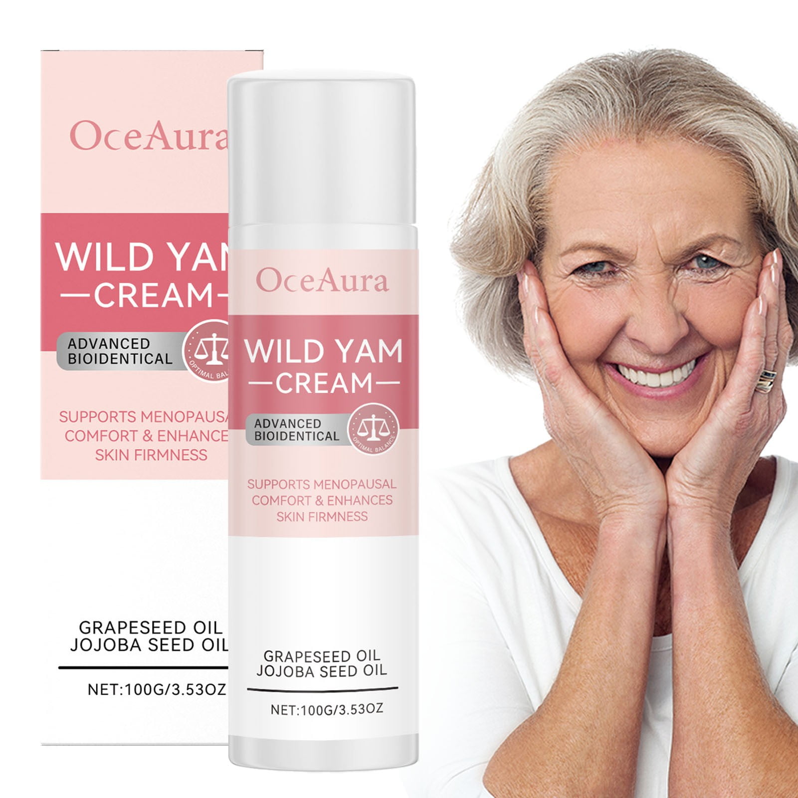 OceAura Body Estrogen Care Balance Cream, With Natural Bioidentical ...