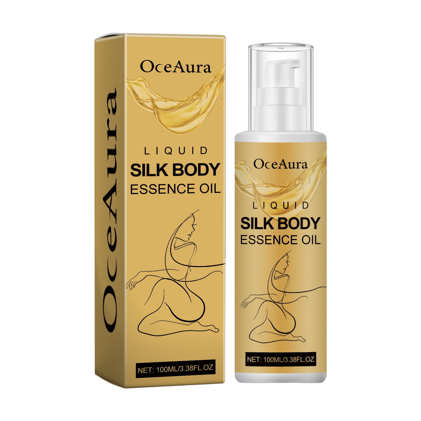 OceAura Liquid Silk Body Essence Oil, Firming Skin Filling Water Tender ...
