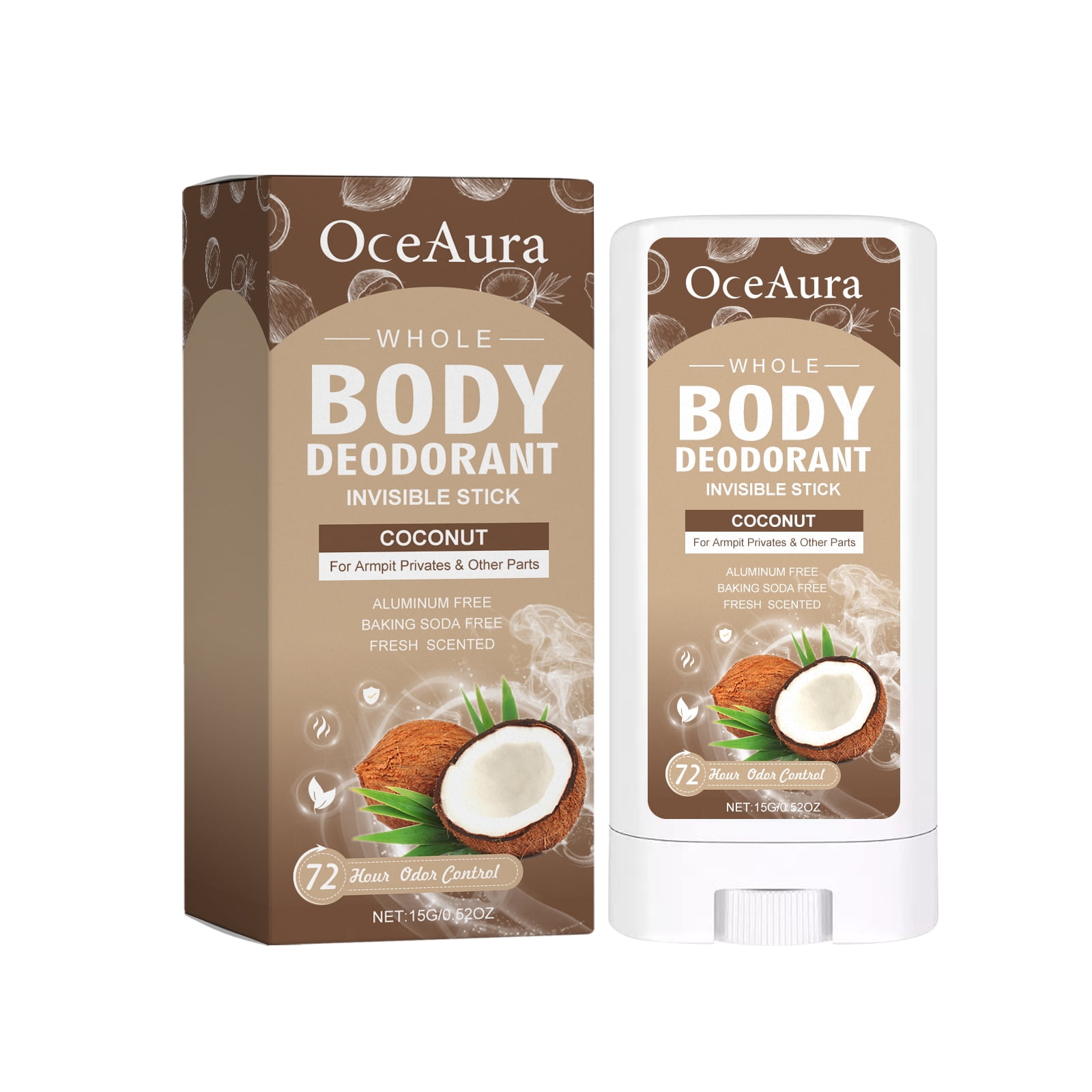OceAura Whole Body Deodorant, Clean Armpit Sweat Odor Mild Refreshing ...