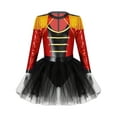 Ocealan Girls Drum Majorette Dance Outfit Metallic Tassel Tutu Dress ...