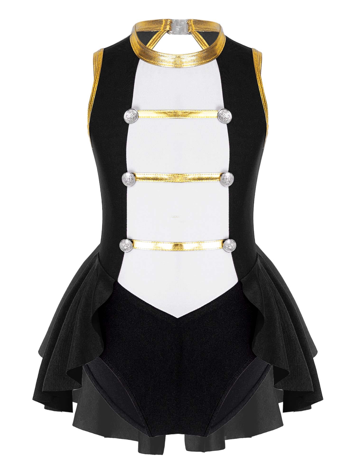 Ocealan Girls Ringmaster Circus Show Dancewear Sleeveless Leotard Tail ...