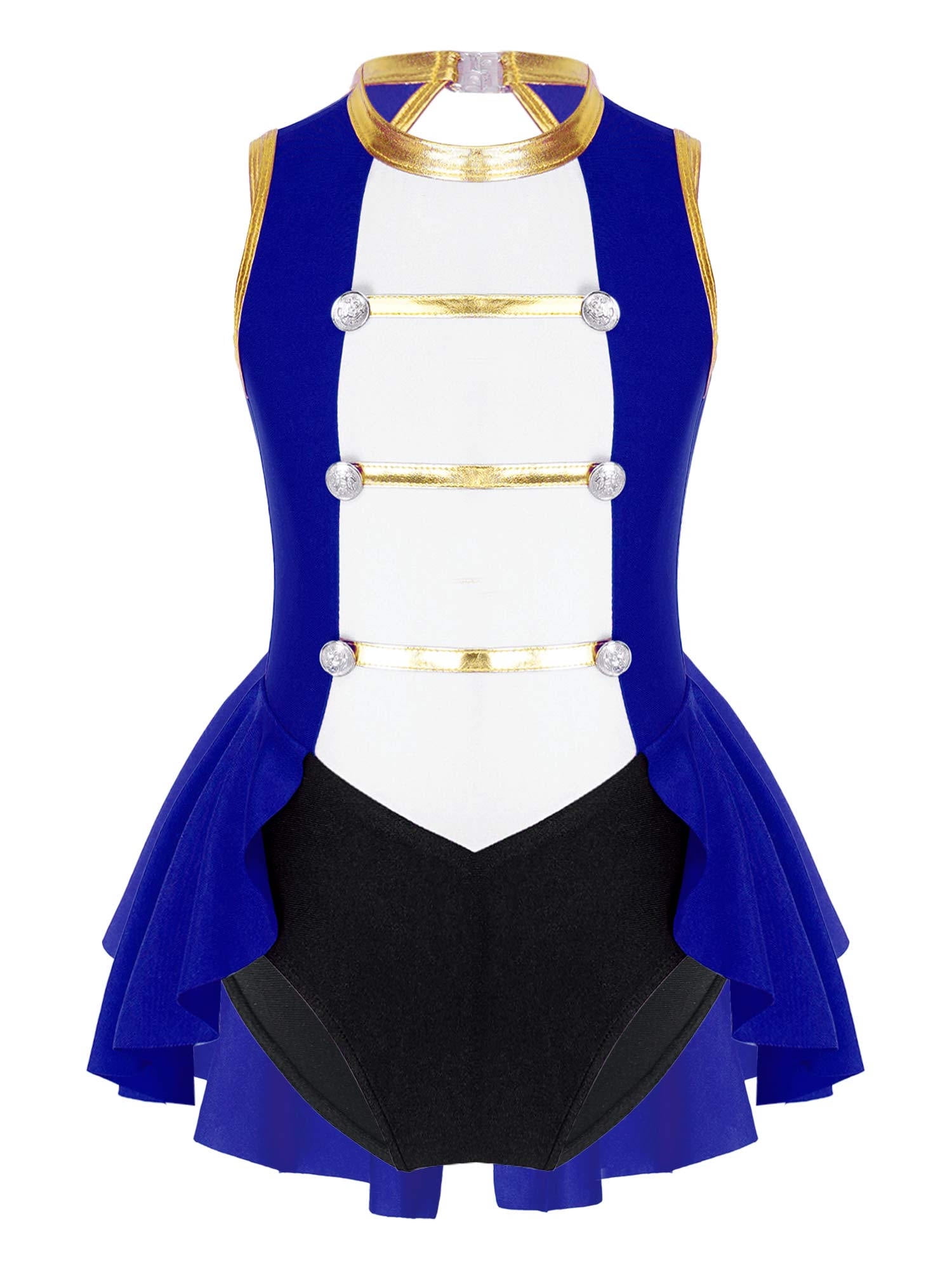 Ocealan Girls Ringmaster Circus Show Dancewear Sleeveless Leotard Tail ...
