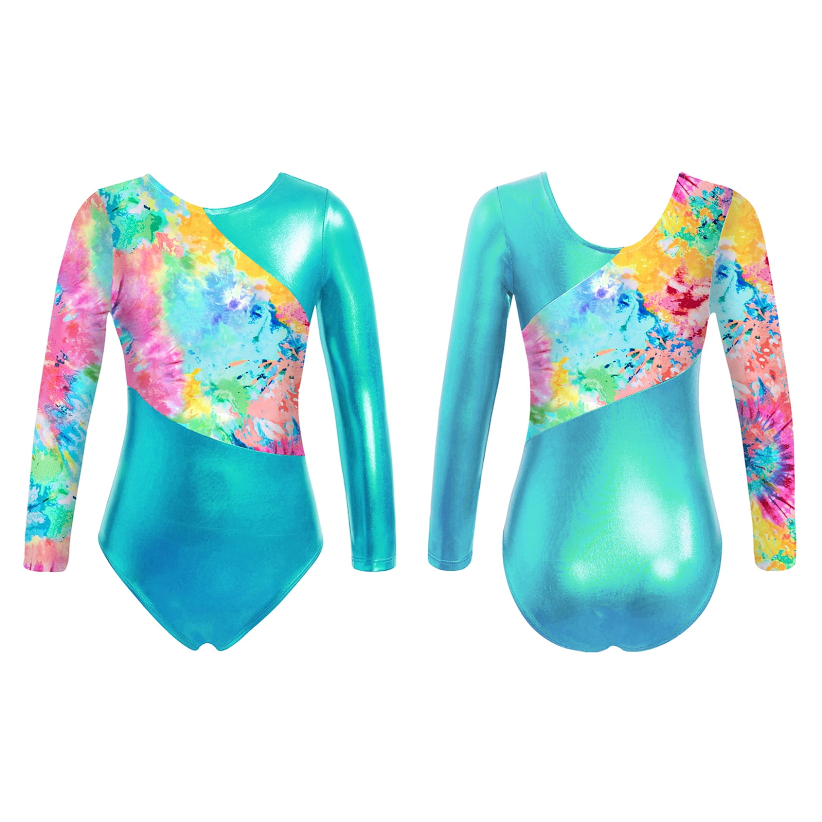 Ocealan Gymnastics Leotard for Girls Biketards Sparkly Unitard Quick ...
