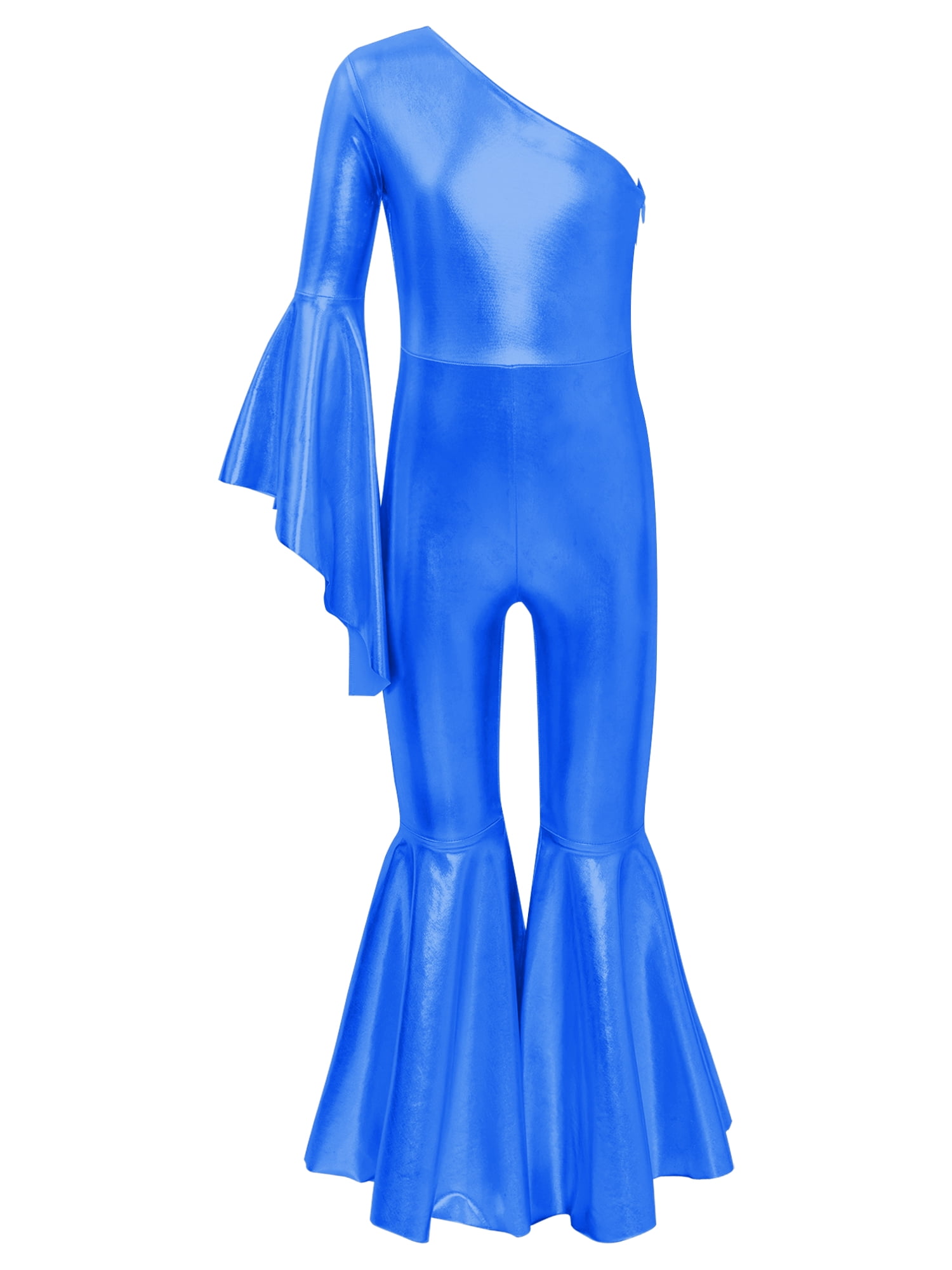 Ocealan Kids Girls Jazz Dance Performance Costumes One Shoulder Sleeve ...