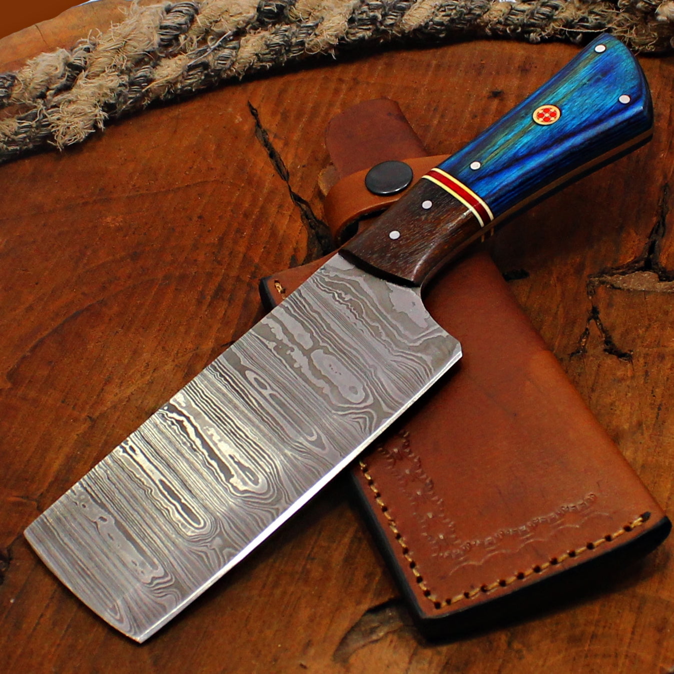 Ocean - 5"Damascus Cleaver - Walmart.com