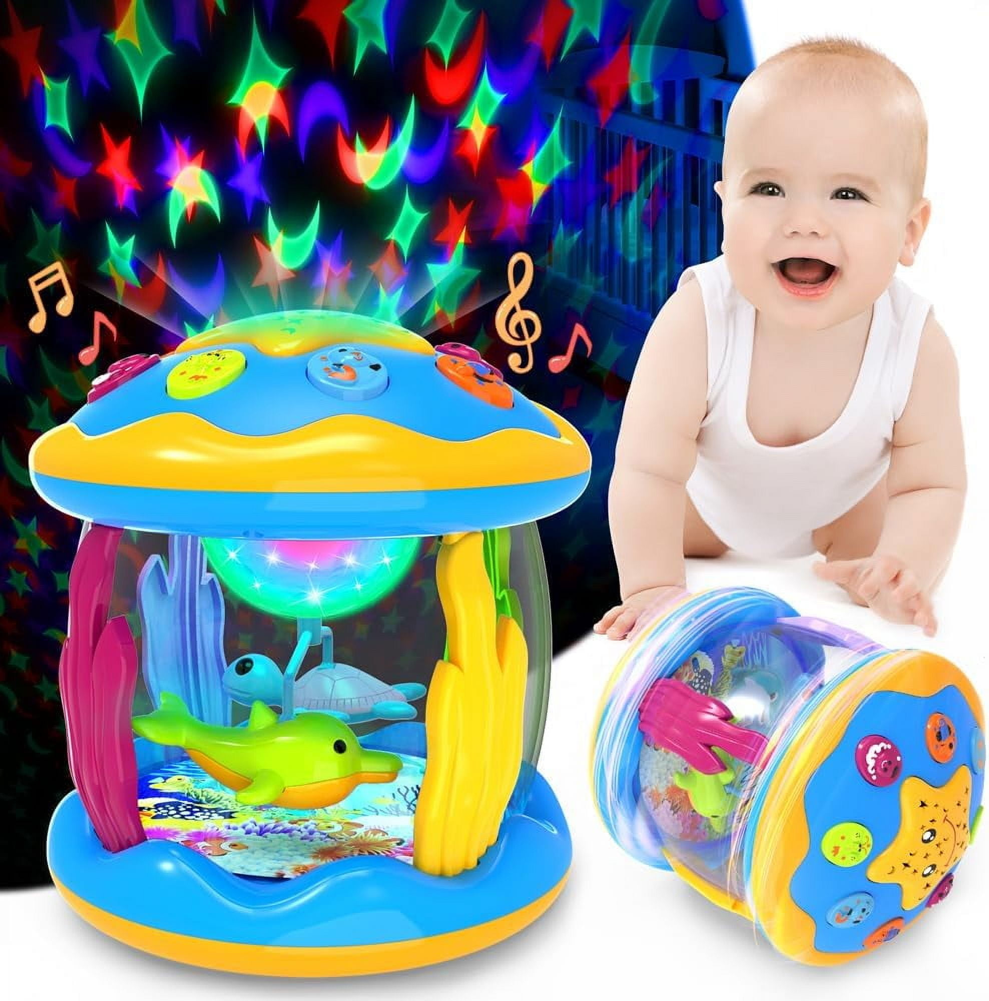 Ocean Adventure Musical Projector Rotating Light Up Toys for 6-12 Month ...