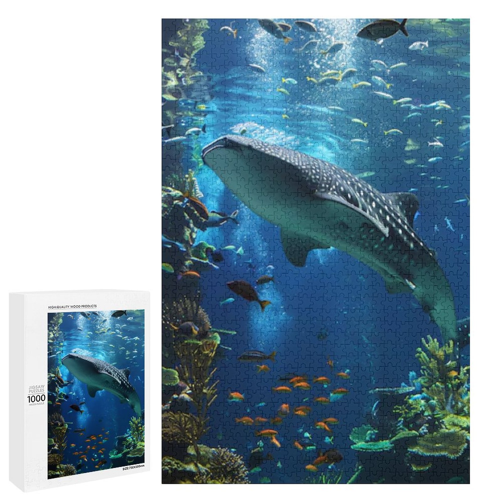 Ocean Adventure with Sea World 1000-Piece Puzzle, Helps Adults Unwind ...